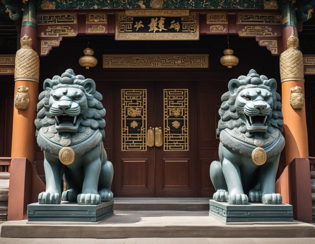 Lion Statue in front of a house: Meanings and Significance - Robert ...